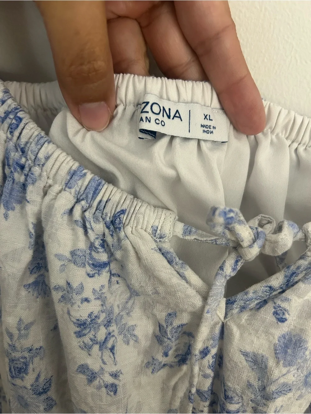 Arizona Jean Company | Dresses | Arizona Jean Co Xl Blue Floral ...